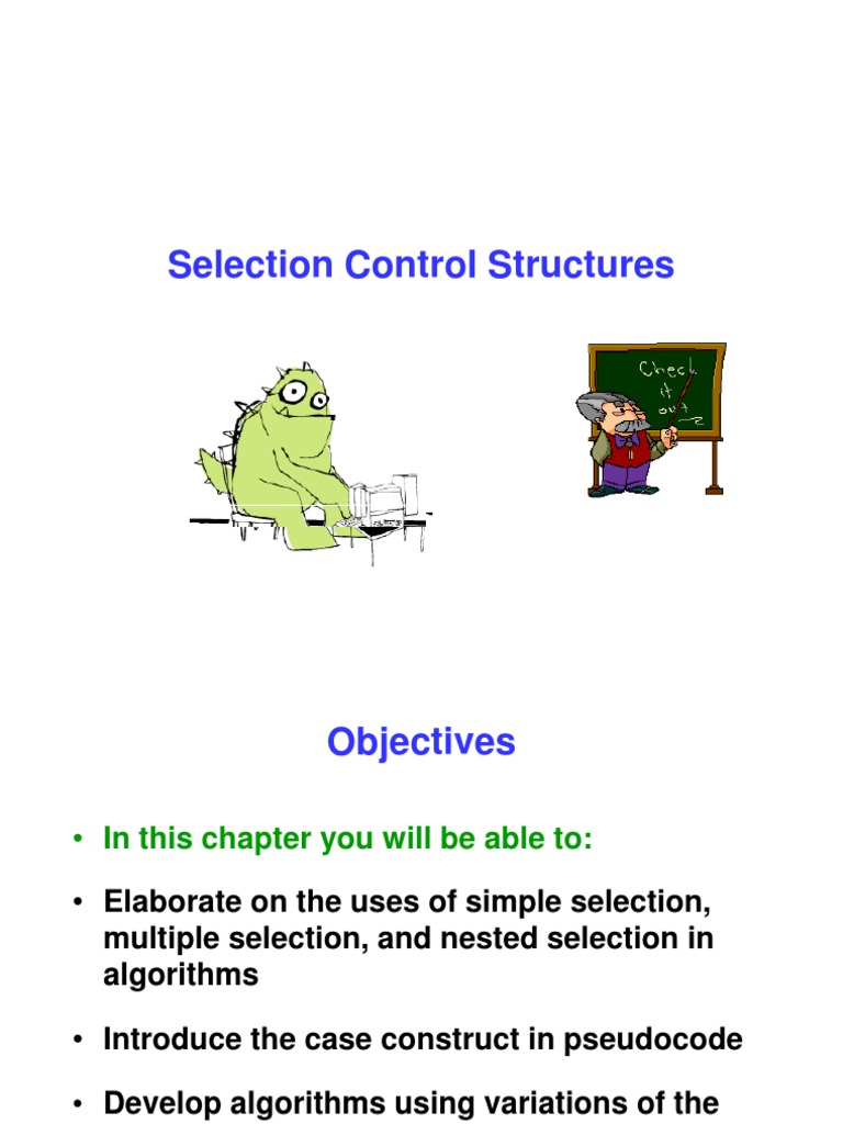 Selection Control Structures | PDF | Control Flow | Algorithms
