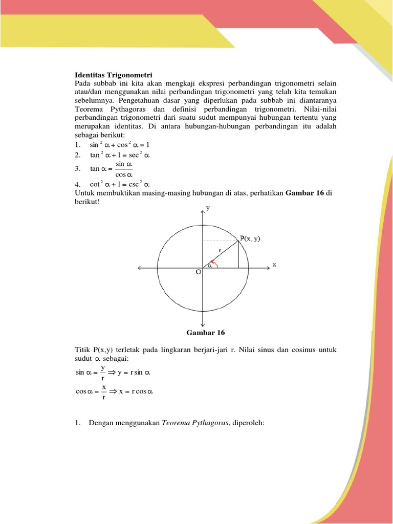Identitas Trigonometri | PDF