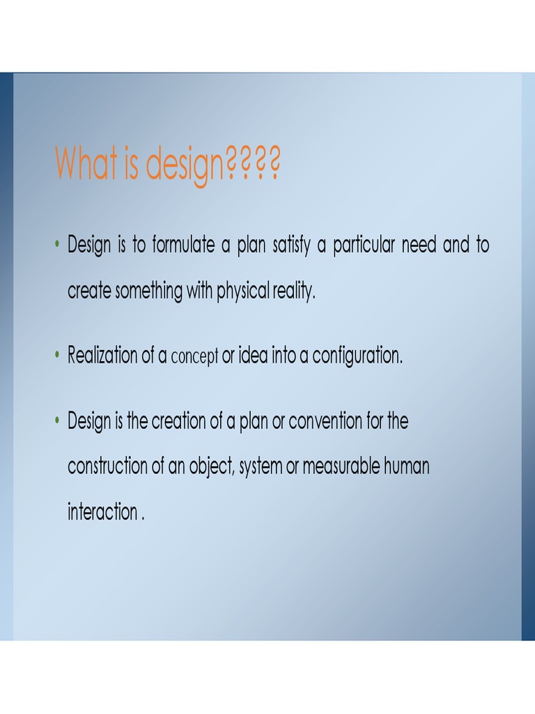 What Is Design????: Concept | PDF | Machines | Standardization
