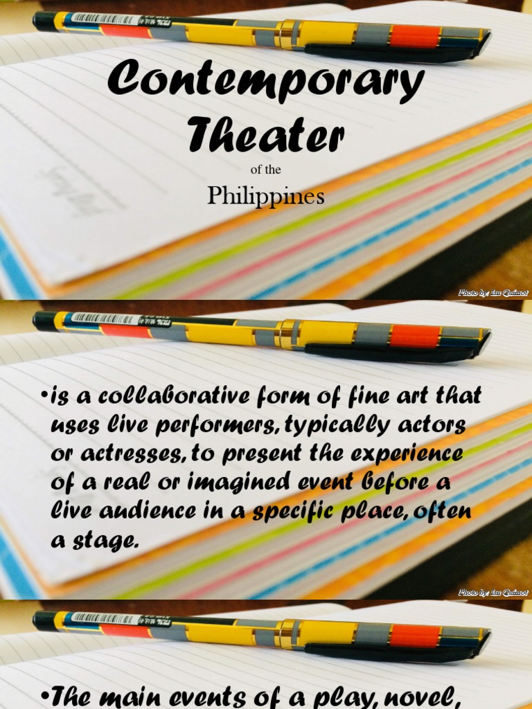 Contemporary Theater: Philippines | PDF | Theatre | Actor