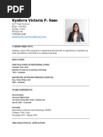 Resume Sample | PDF | Accounting | Philippines