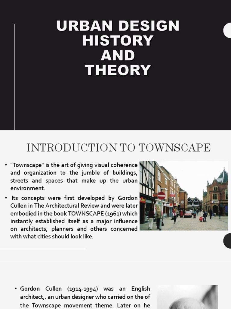 Urban Design: History and Concepts | PDF | Urban Design
