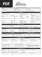 BSP Personal Loan Application Form | PDF | Loans | Expense