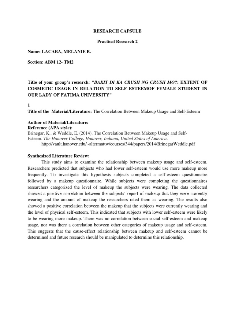 Research Capsule | PDF | Neuroscience | Social Psychology