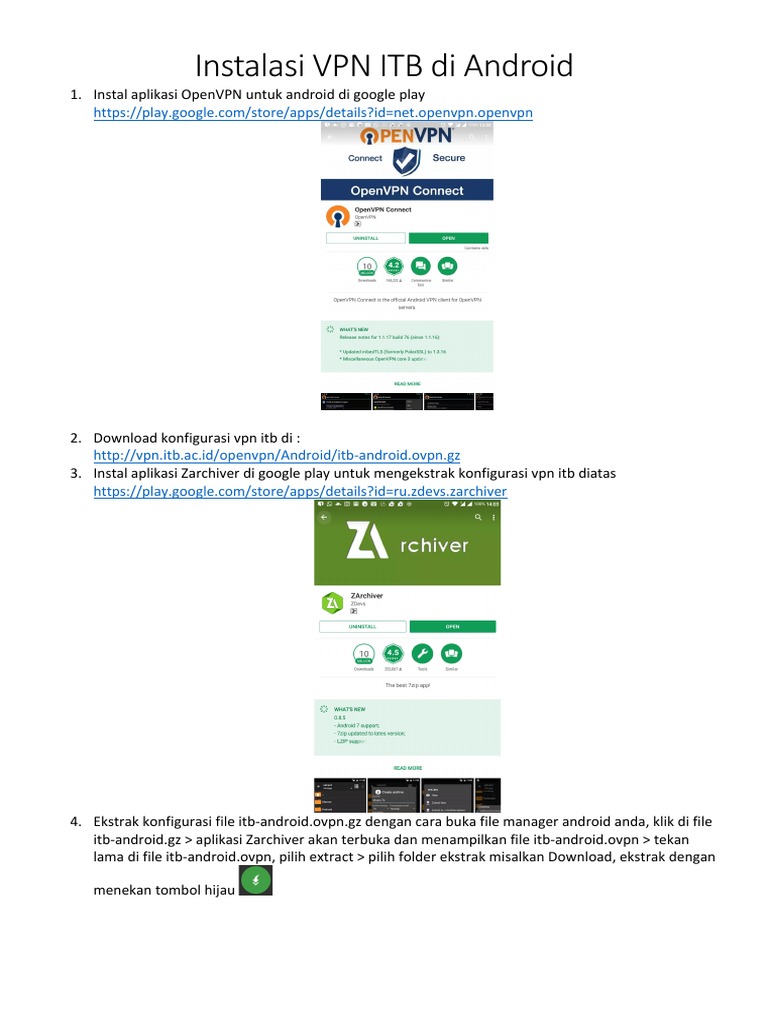 Instalasi VPN ITB Di Android 2017 08 31 PDF | PDF