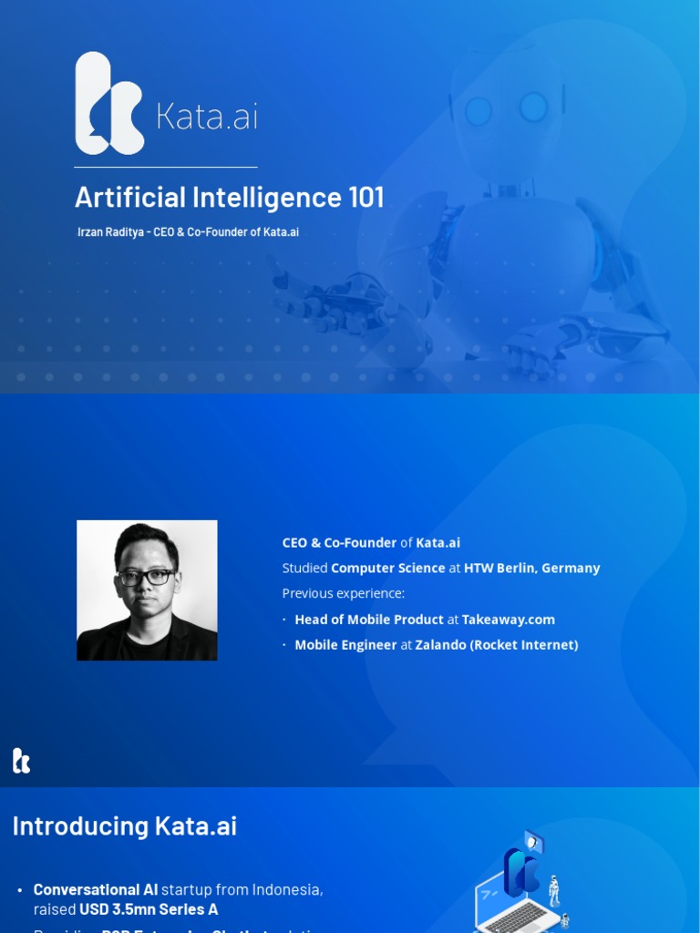 Irzan Raditya - Artificial Intelligence 101 | PDF | Artificial ...