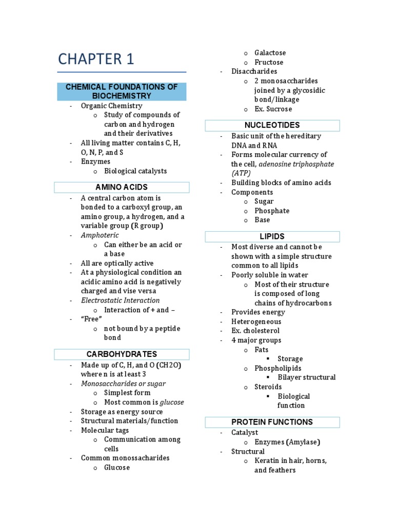 Chemical Foundations of Biochemistry | PDF | Endoplasmic Reticulum ...
