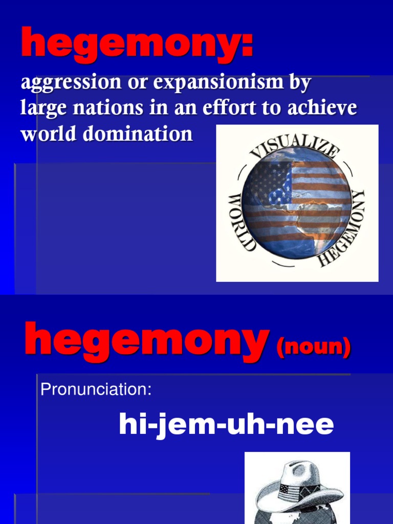 Aggression or Expansionism by Large Nations in An Effort To Achieve ...