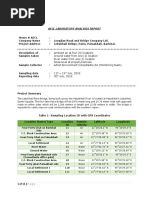 Environmental Monitoring Report of Road Construction Project | PDF ...