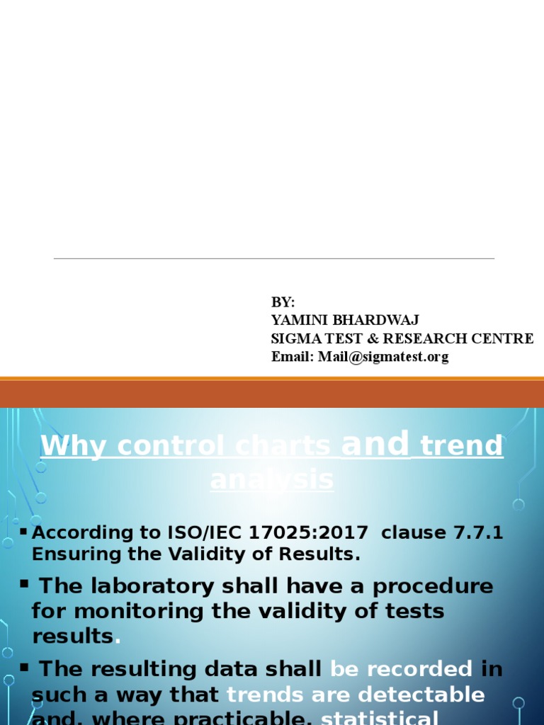 Control Charts for Quality Control Trends | PDF | Statistics | Analysis