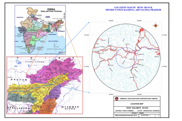 Location Map of Rupa Block District-West Kameng, Arunachal Pradesh | PDF