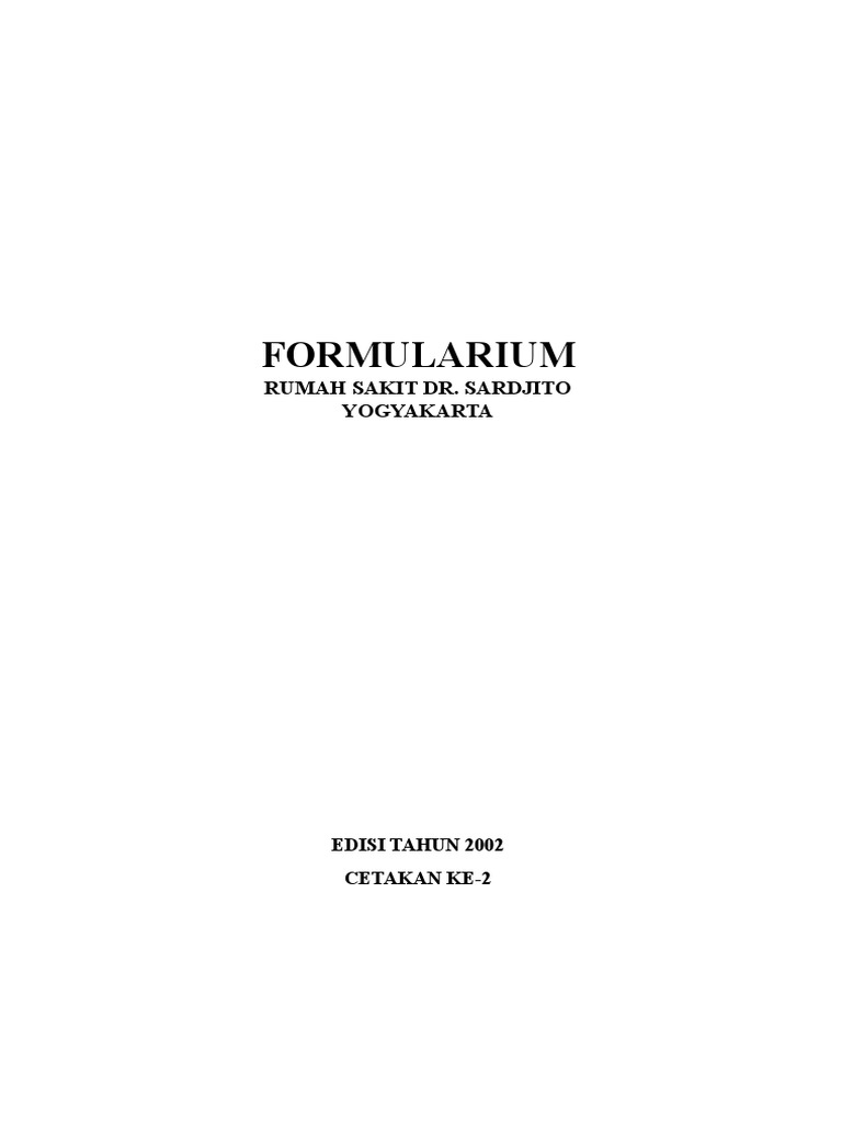 Formularium Rs | PDF