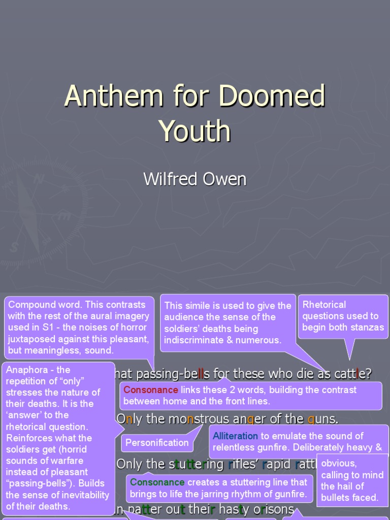 Anthem For Doomed Youth - Annotations | PDF | Sonnets | Poetry
