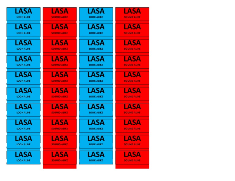 LASA: Look-Alike and Sound-Alike Terms | PDF | Art | Religion ...