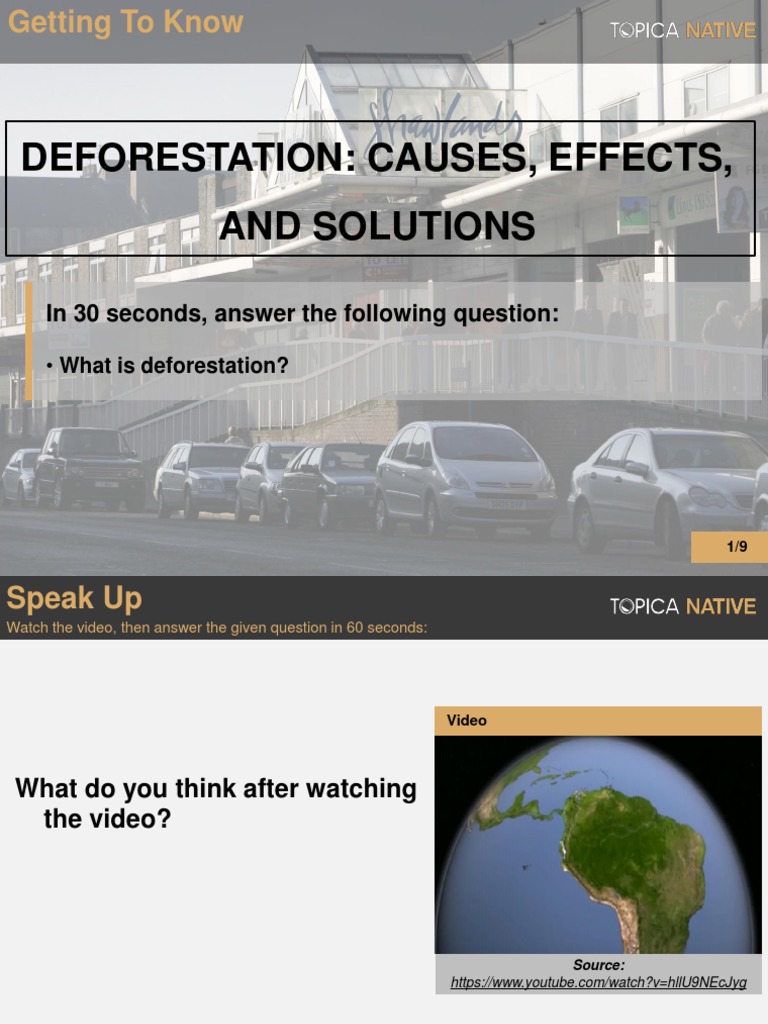 Deforestation: Causes, Effects, and Solutions: in 30 Seconds, Answer ...