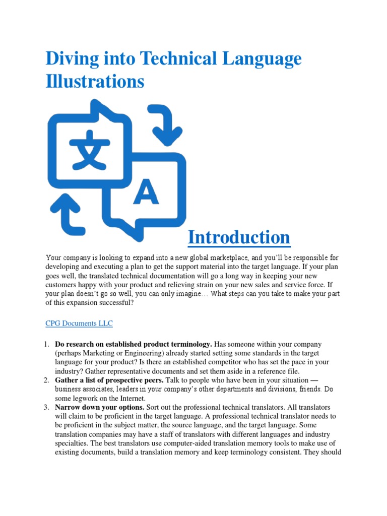 Diving Into Technical Language Illustrations | Download Free PDF ...