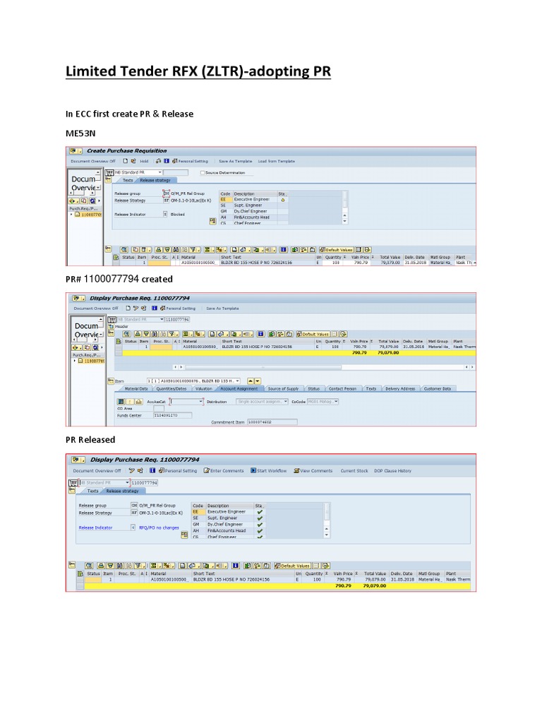 RFx Process Guide for Procurement Staff | PDF | Tab (Gui) | Microsoft Excel