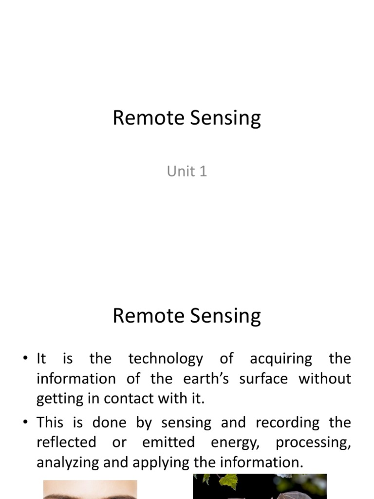 Remote Sensing Basics for Learners | PDF | Spaceflight | Natural Philosophy