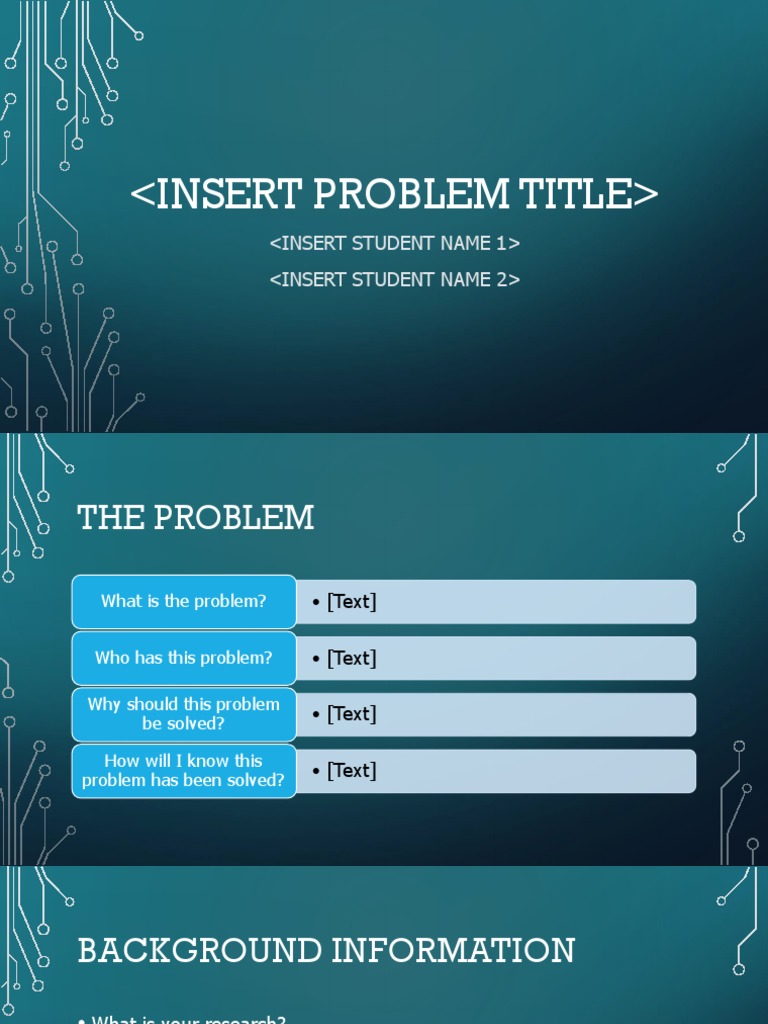 Insert Problem Title | PDF | Prototype | Communication