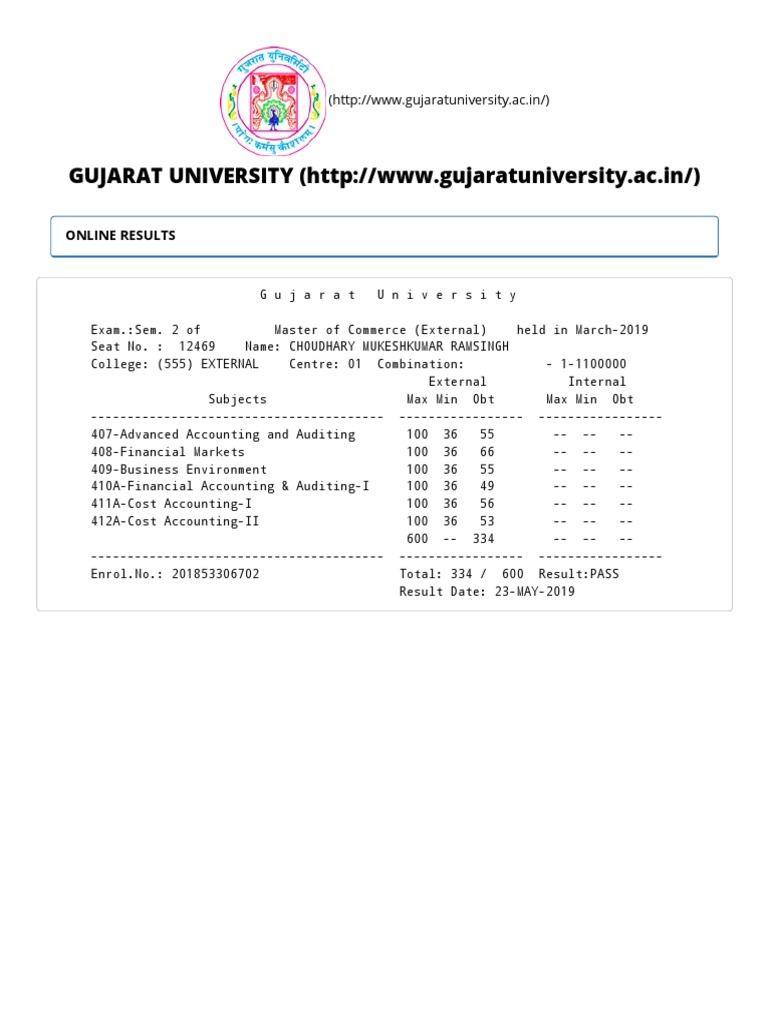 Sem02 Result PDF | PDF