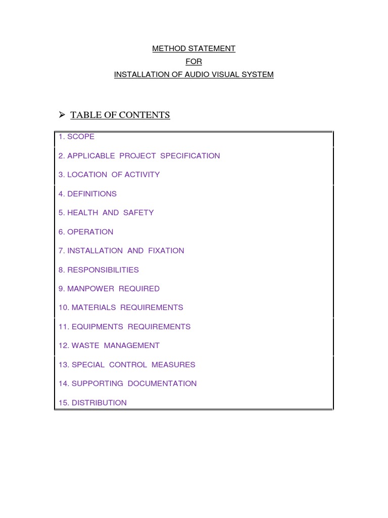 MS - Audio Visual System Installation | PDF | Electrical Wiring ...