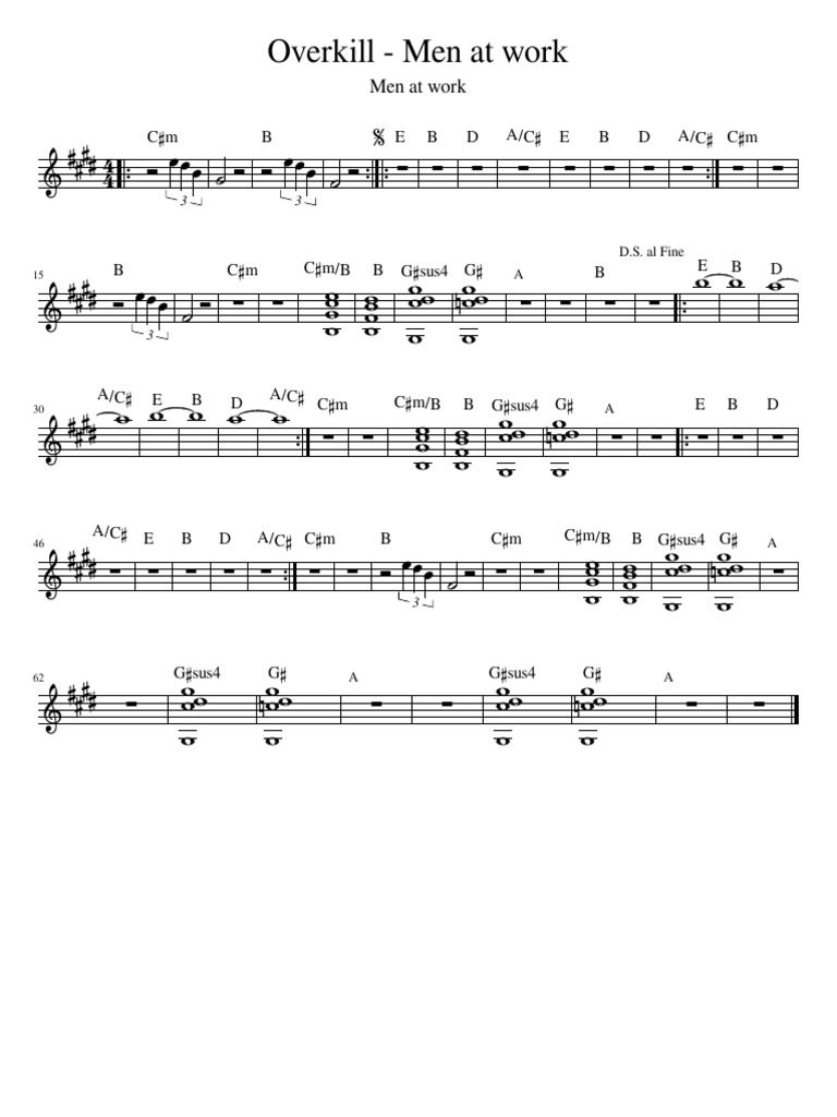 3.men at Work - Overkill | PDF