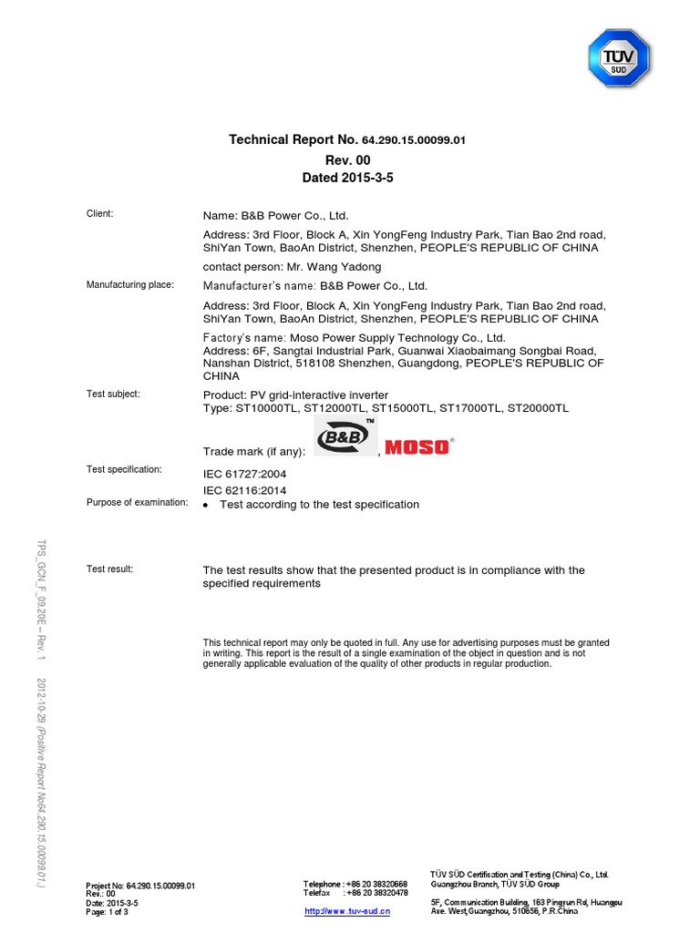 IEC 61727 IEC 62116 Certificado | Download Free PDF | Physical ...