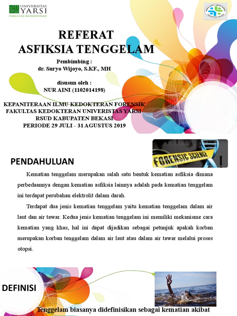 Asfiksia Tenggelam Aini Fix | PDF | Sains & Matematika