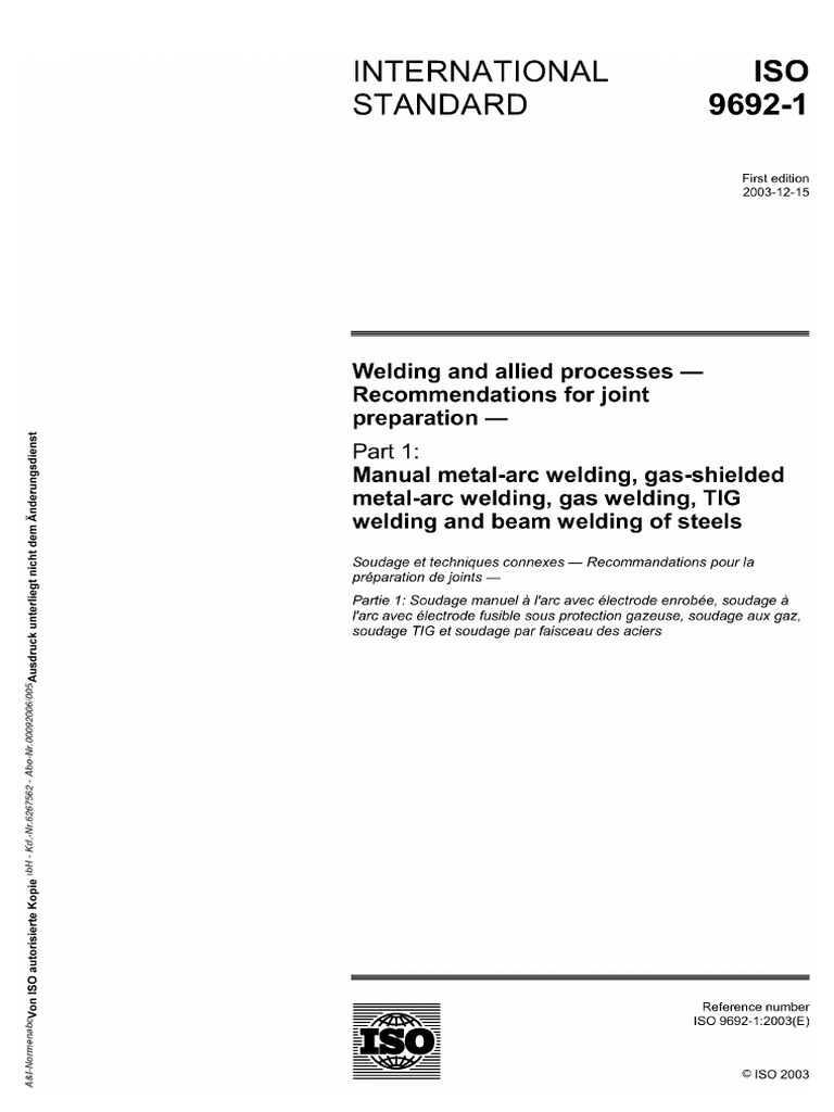 Iso 9692 PDF | PDF