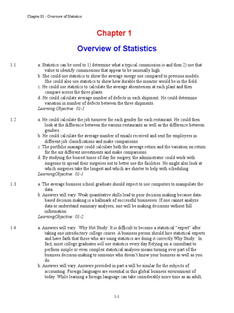 Chap 001 | PDF | Causality | Statistics