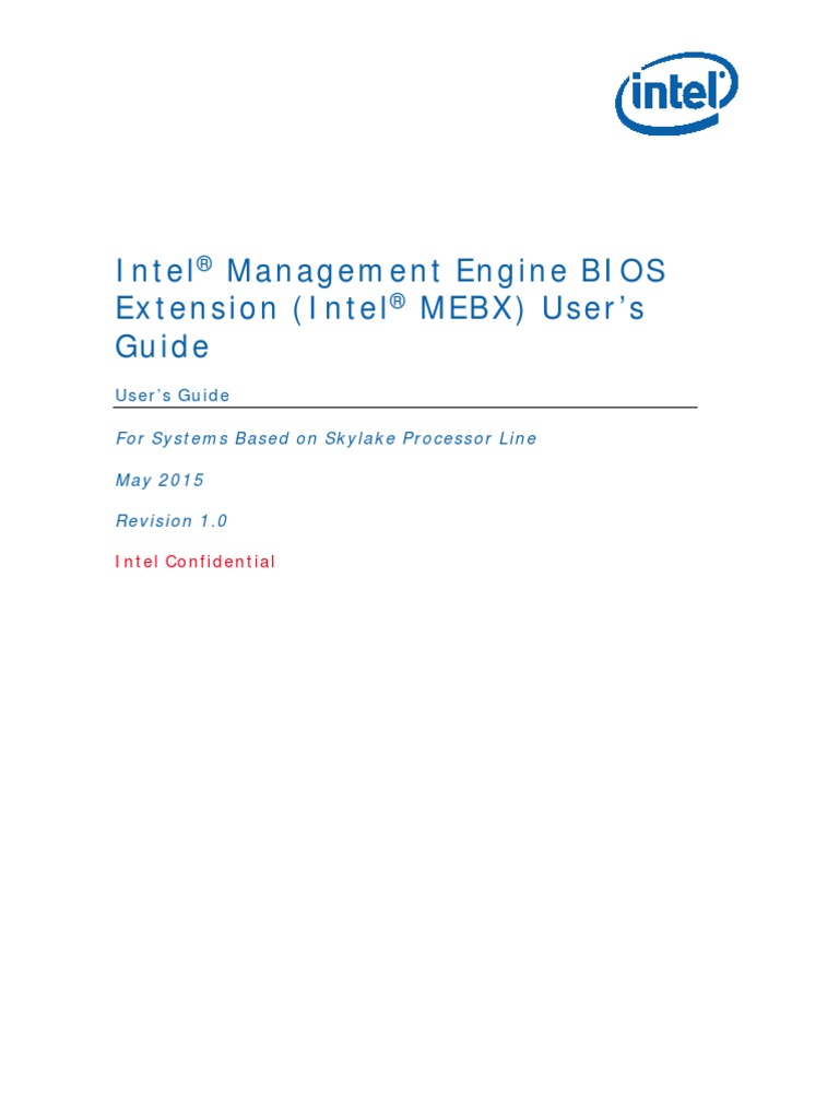 Intel (R) MEBX User Guide PDF | PDF | Domain Name System | Ip Address