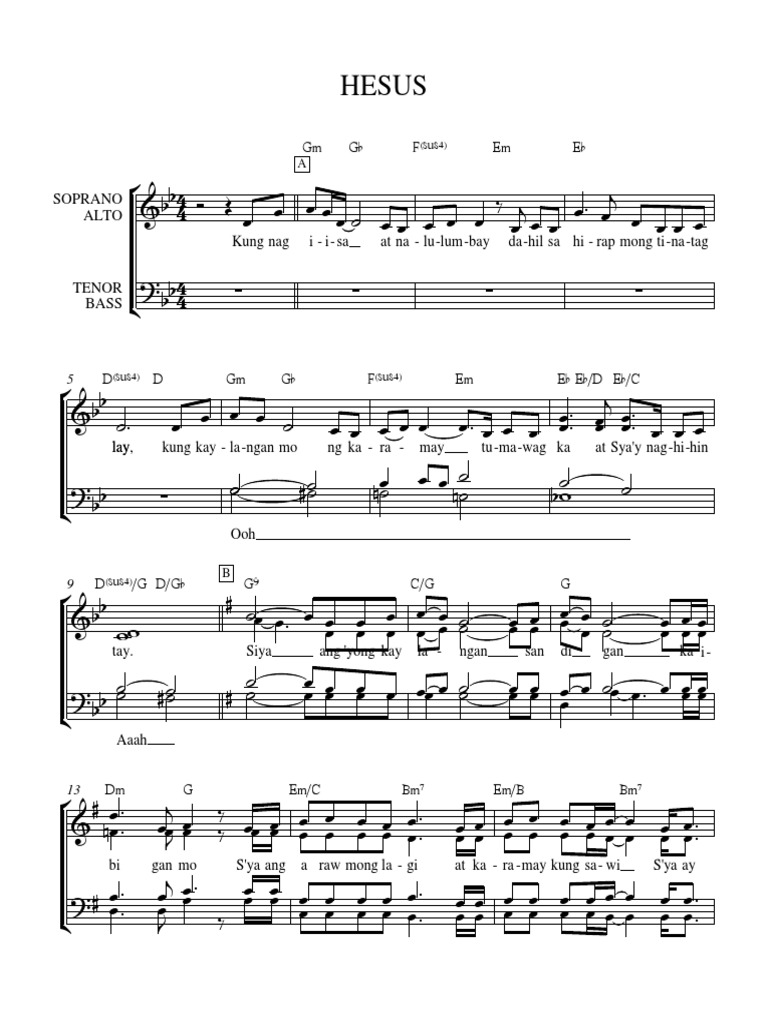 HESUS With Chords | PDF