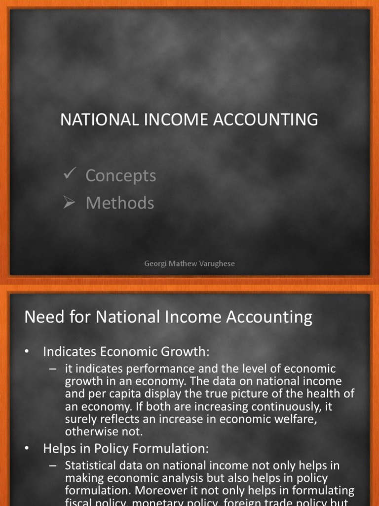 Understanding National Income Accounting | PDF | Intermediate ...