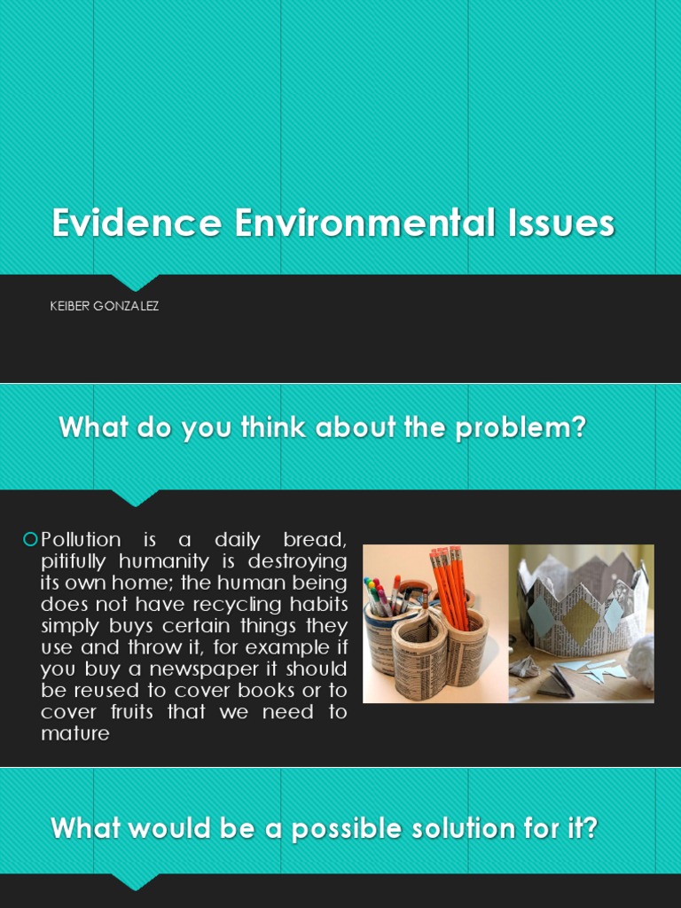 Evidence Environmental Issues | PDF
