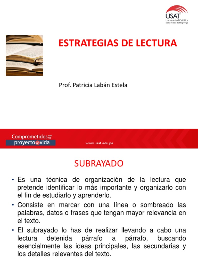 Estrategias de Lectura 2019 | PDF