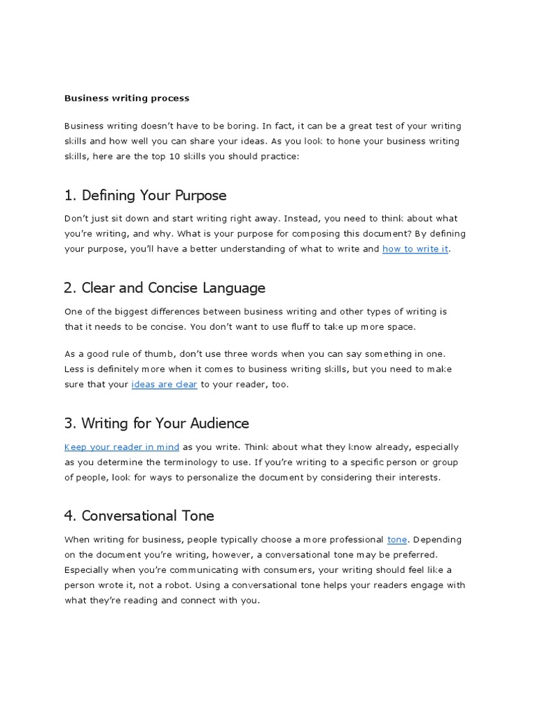 Mastering the Business Writing Process | PDF | Audience | Writing