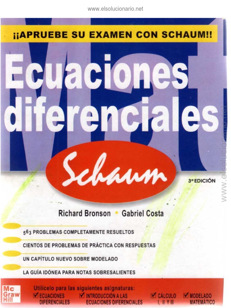 Ecuaciones Diferenciales Schaum PDF | PDF
