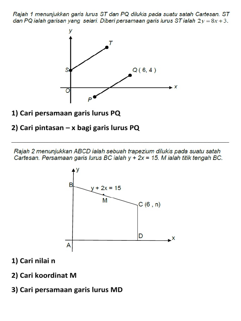 Latihan Garis Lurus | PDF