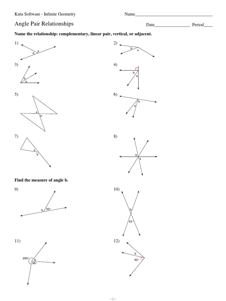 2-Angle Pair Relationships PDF | PDF | Angle | Geometry