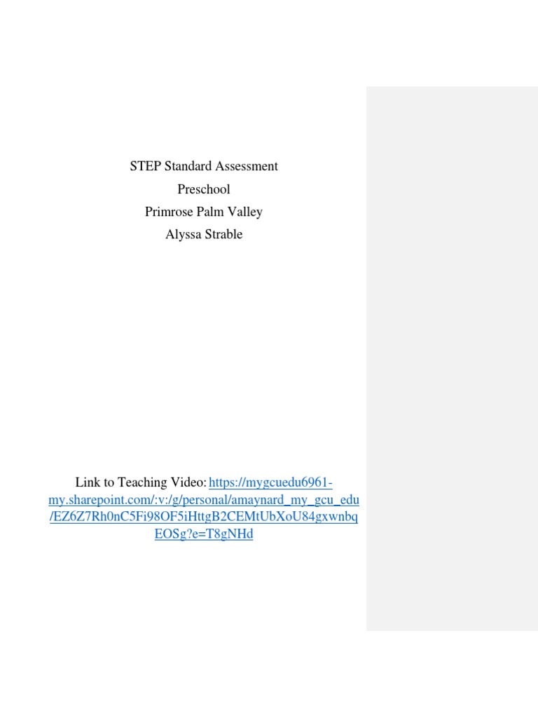 Step Standard 7-Ech480 | PDF | Educational Assessment | Teachers
