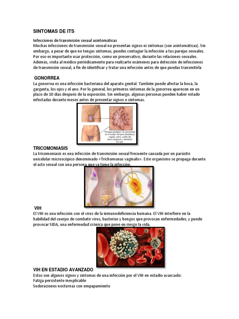 Sintomas de Its | PDF | Infección transmitida sexualmente | Herpes Simple