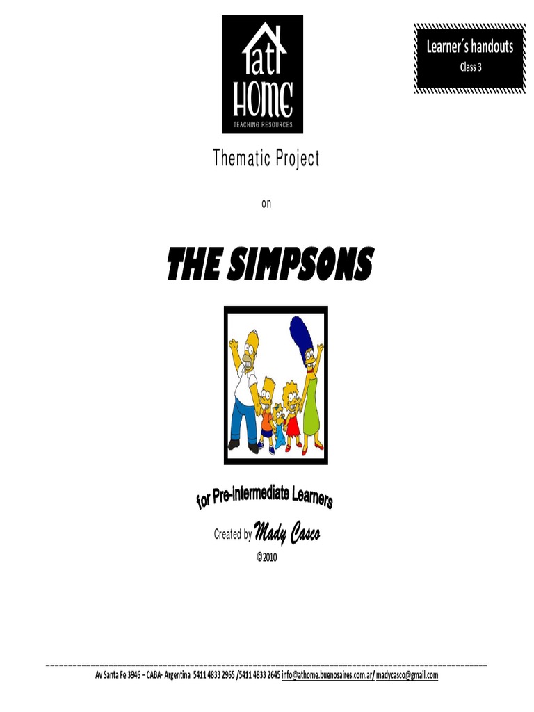 The Simpsons Project | PDF | Lisa Simpson | Bart Simpson