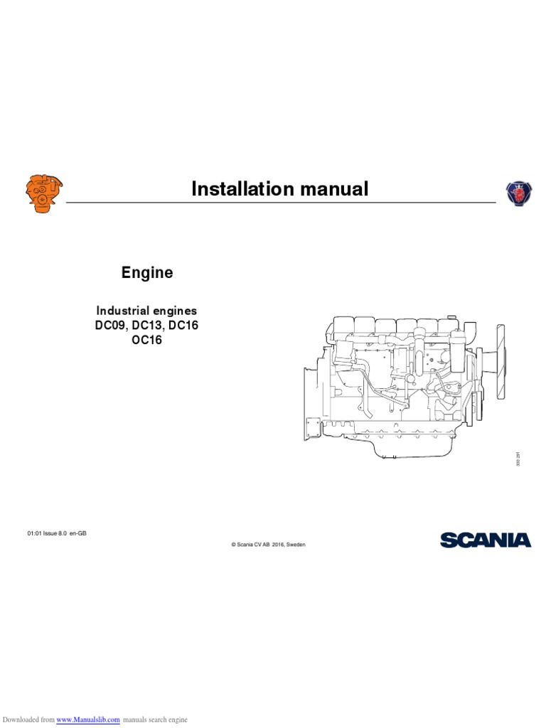 Scania DC09 - Industrial Engine - PDF Installation Manual | PDF ...