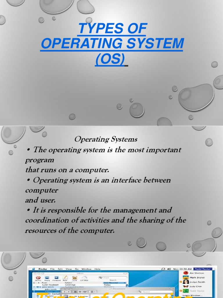 Types of Os | PDF | Operating System | Office Equipment