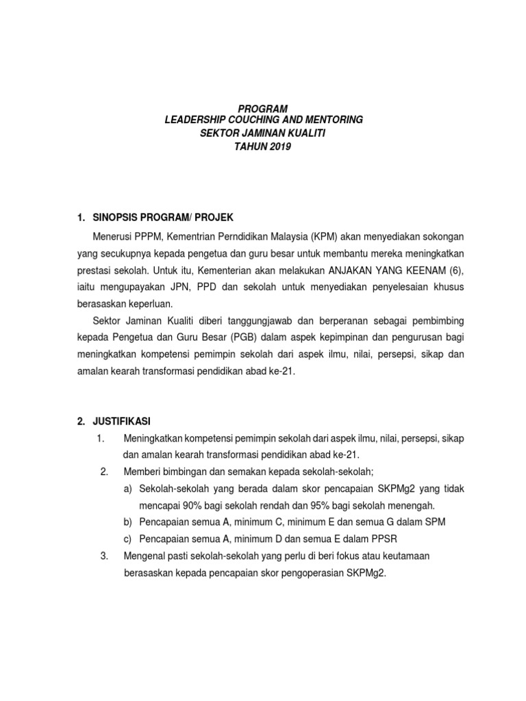 Sinopsis Program | PDF