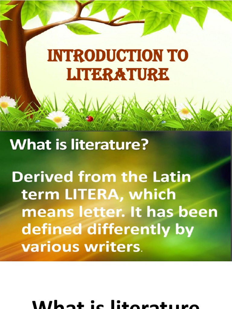 Introduction To Literature | PDF | Poetry | Narrative