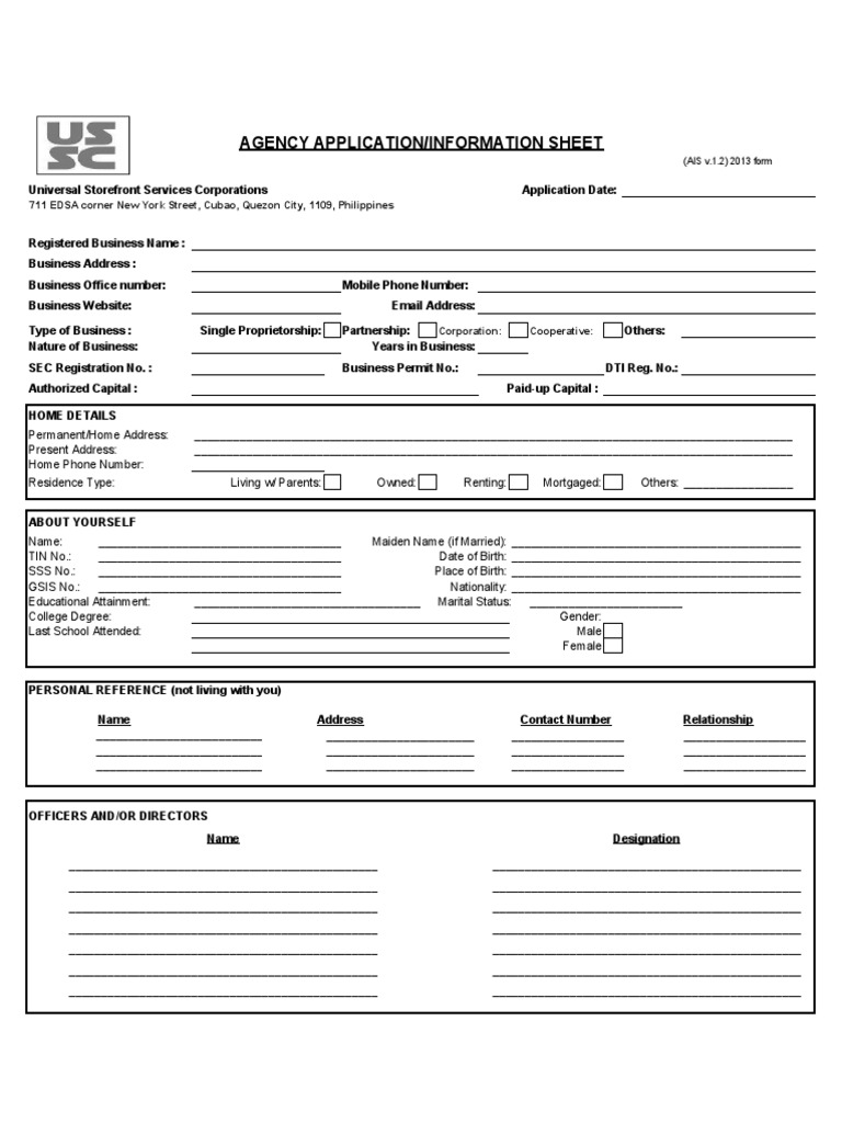 Ussc App | PDF | Corporations | Credit Card