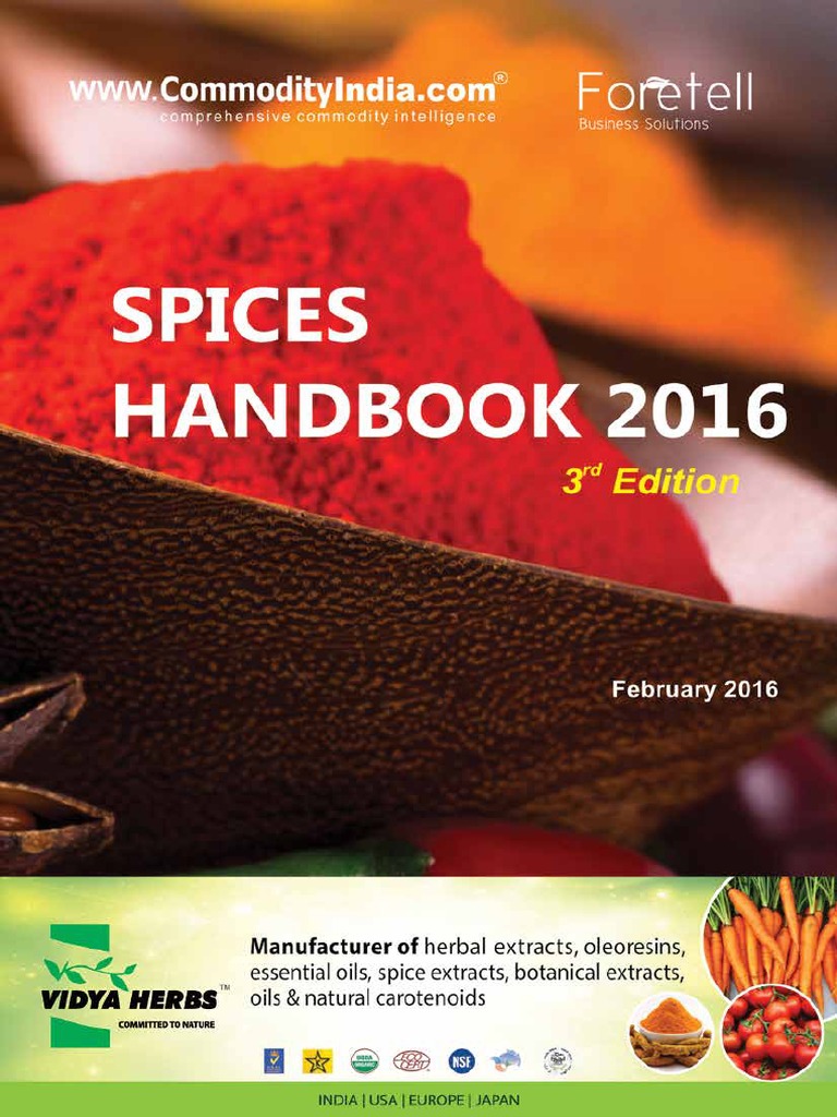 Spices Handbook 2016 PDF | PDF | Vanilla | Black Pepper