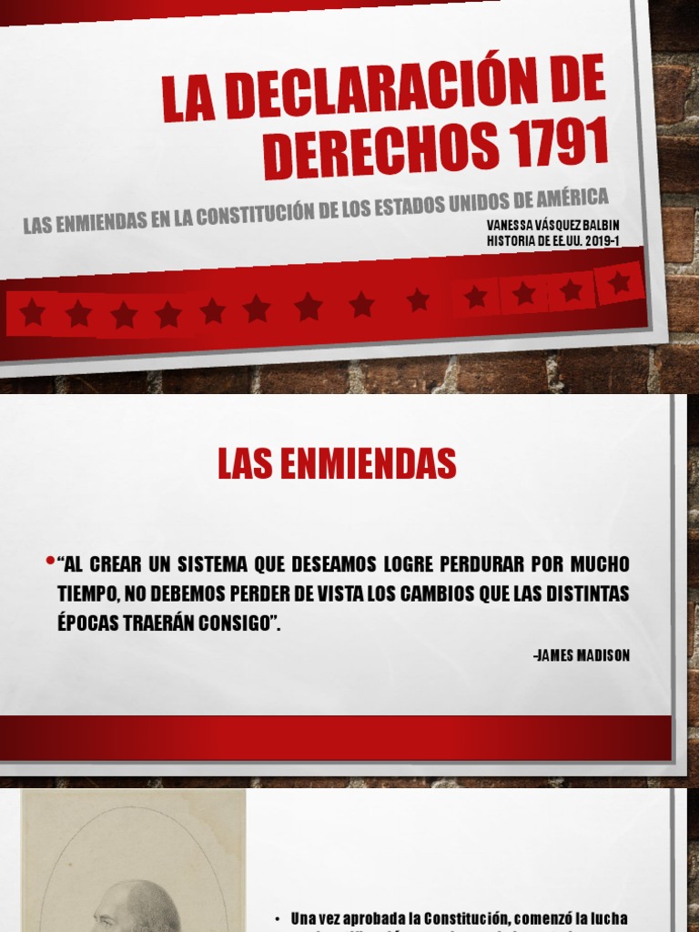 Enmiendas 13, 14 y 15 de EE.UU. | PDF | Declaración de derechos de los ...