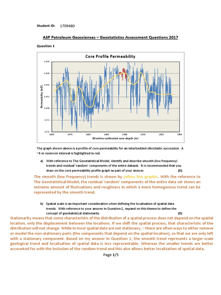 Geostatistics - Muhammad Kurniawan | PDF | Linear Trend Estimation | Stationary Process